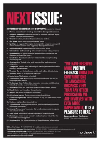 Lancashire Business View media pack | PDF