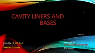 Liner Bases & Varnishes | PPTX