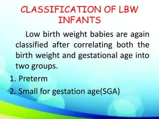 Low birth weight and neonatal infections | PPTX