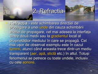Reflexia si refractia | PPT