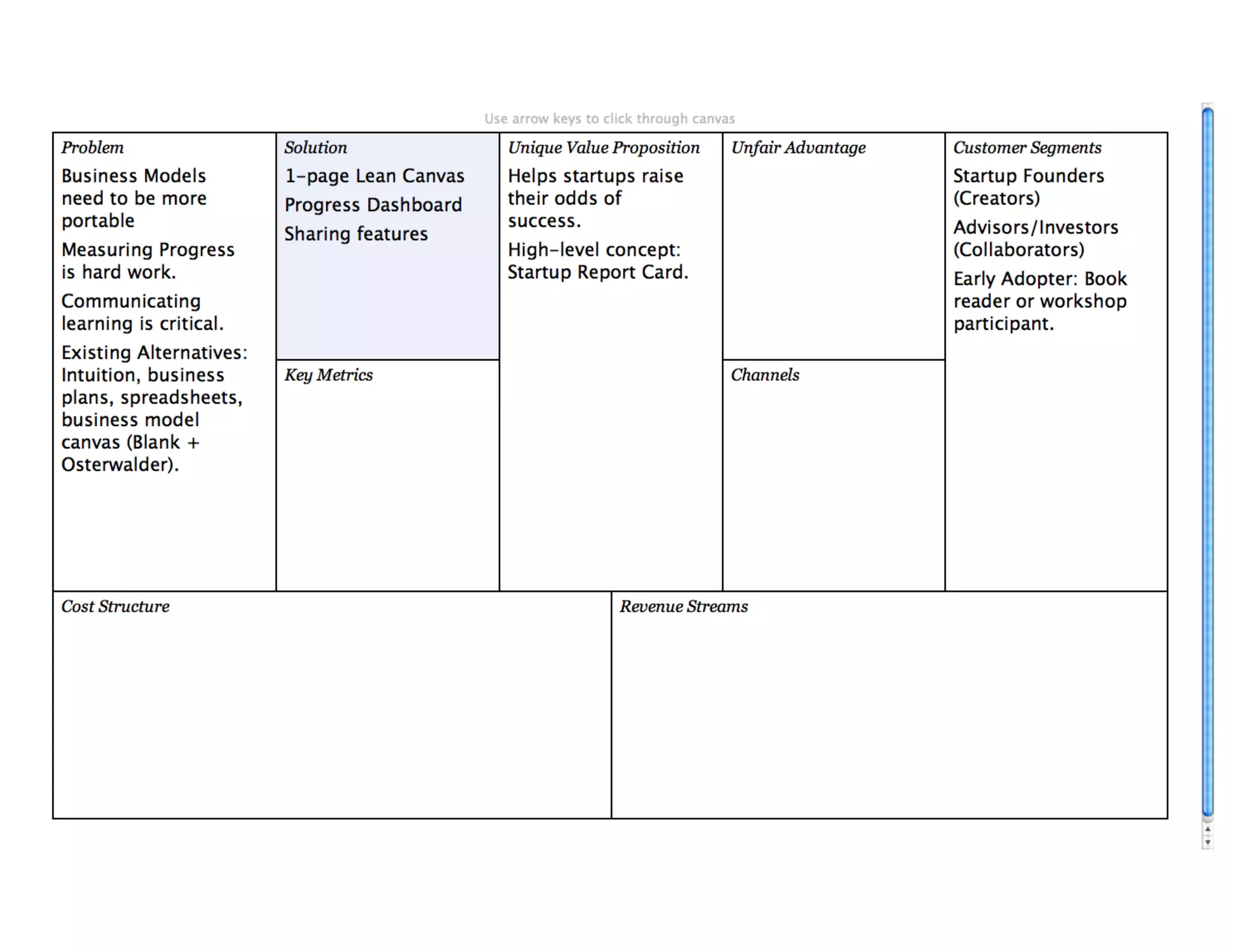 Lean Canvas Slideshow | PDF