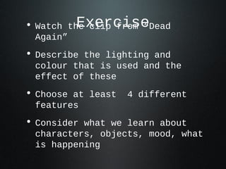 Lighting and Colour | PPT