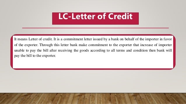 LC-What is Letter of Credit and Types of LC full concept