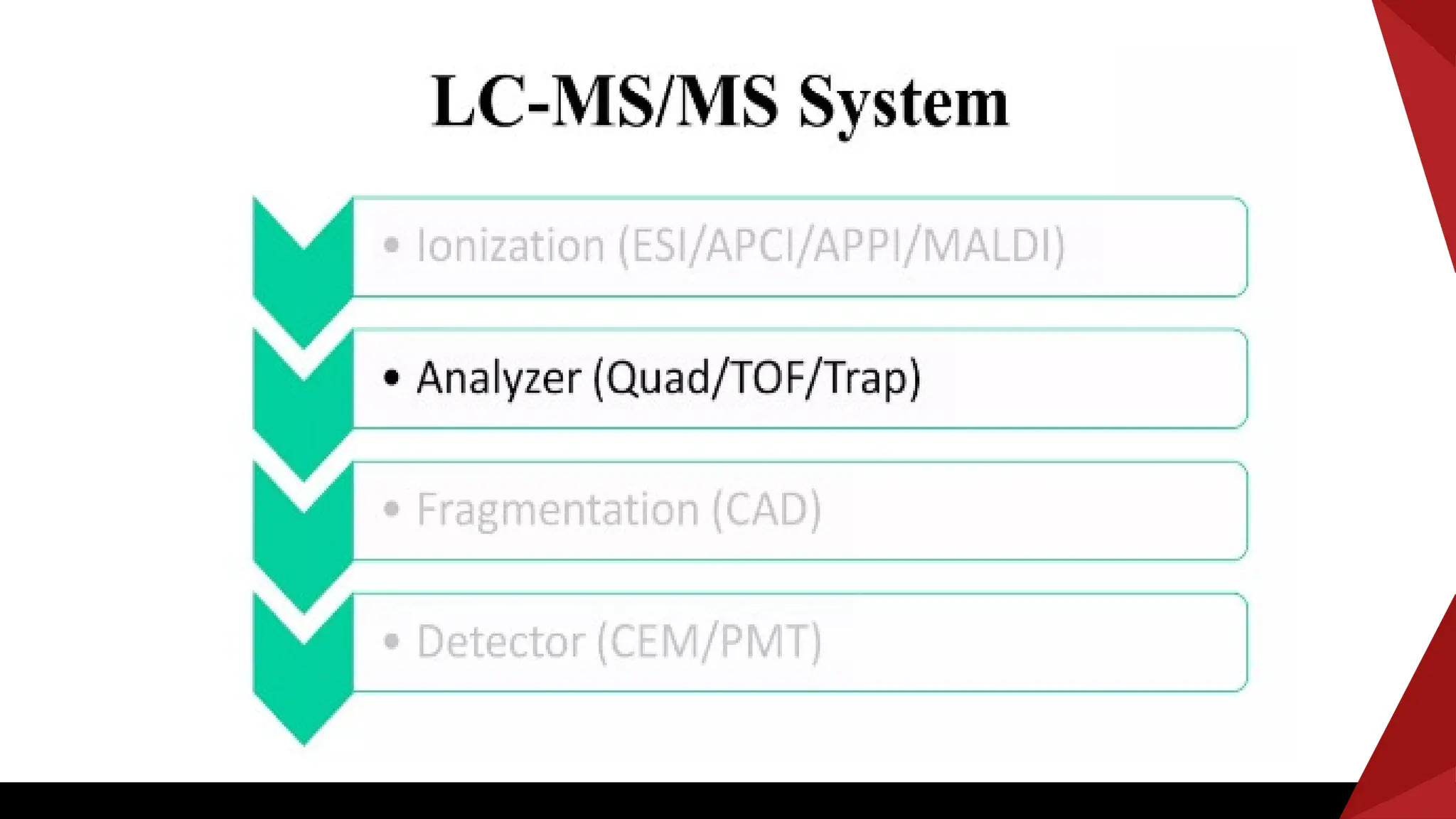 Liquid chromatography mass spectrometry LC-MS/MS | PPTX