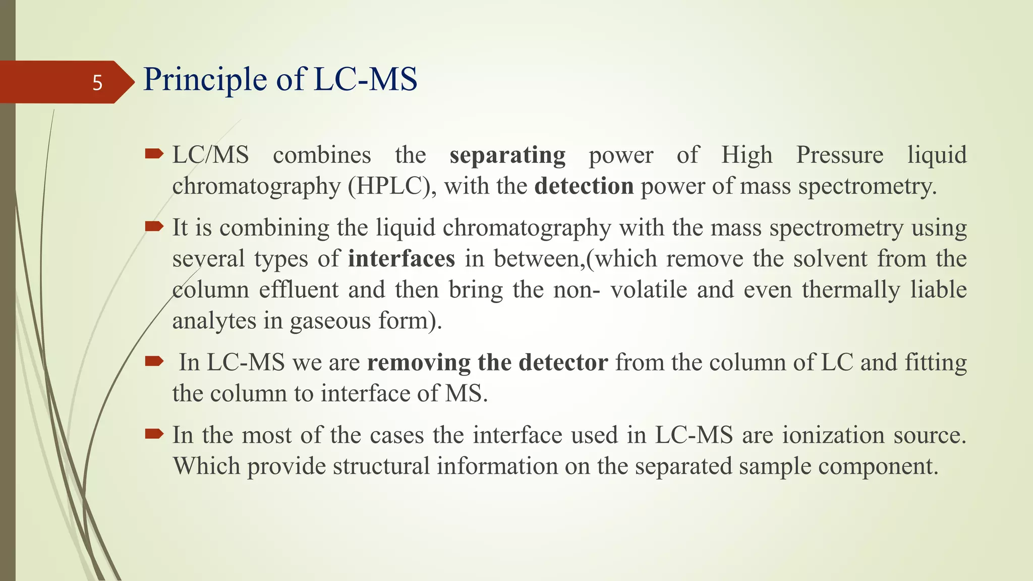 LC- MS | PPTX