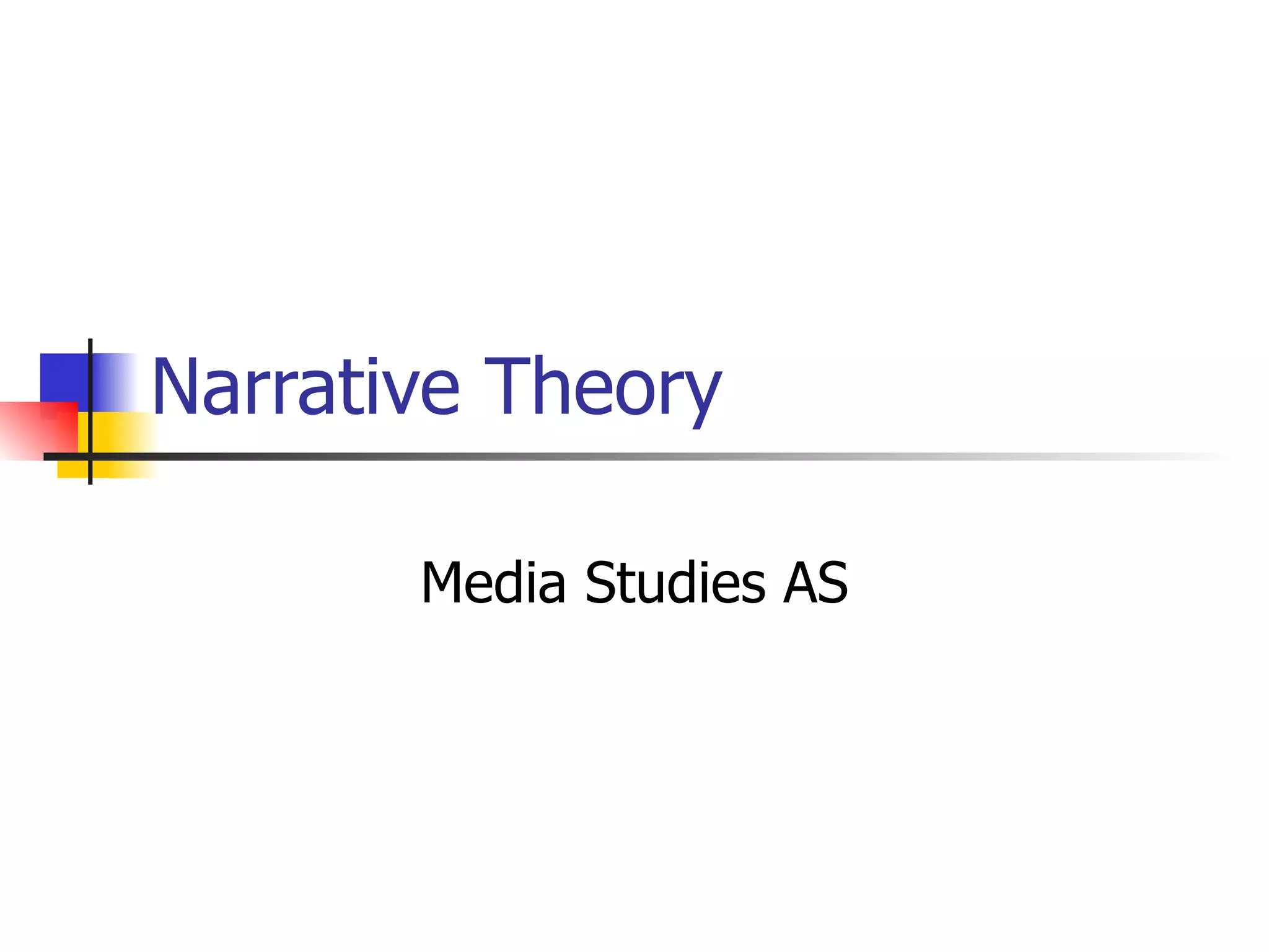 Narrative Theory | PPT