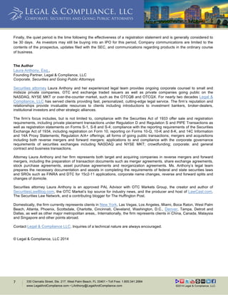 Legal & Compliance, LLC- Whitepaper- The DPO Process Including Form S-1 ...