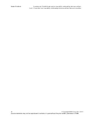 Lab 1: Creating and viewing traceability relationships between artifacts that are in modules | DOC