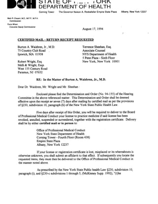 Dr. Burton A. Waisbren Jr | PDF | Healthcare Industry | Industries