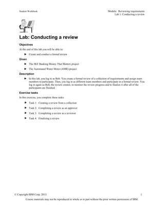 Lab 1: Conducting a review | PDF