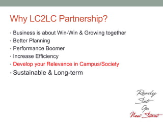 LC2LC partnership | PPTX