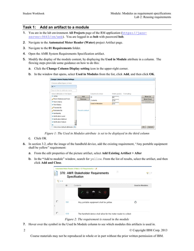 Lab 2: Reusing requirements | PDF