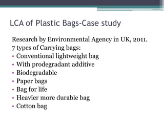 Addressing Environmental Problems with Life Cycle Assessment (LCA ...