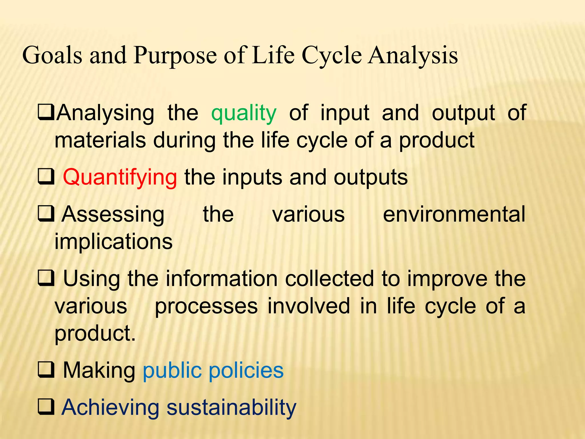 Life Cycle Assessment | PPTX
