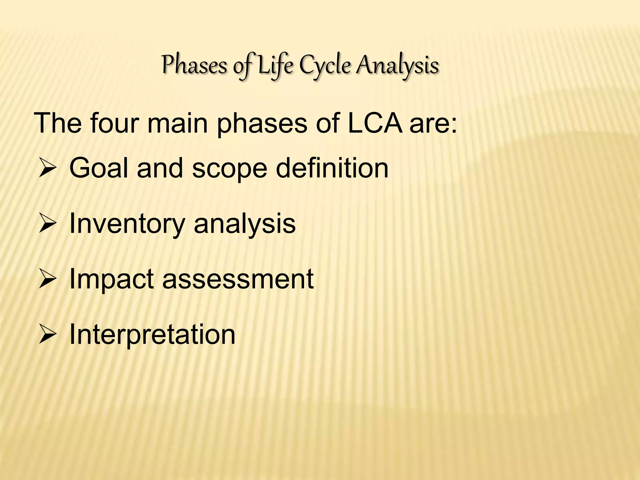 Life Cycle Assessment | PPTX