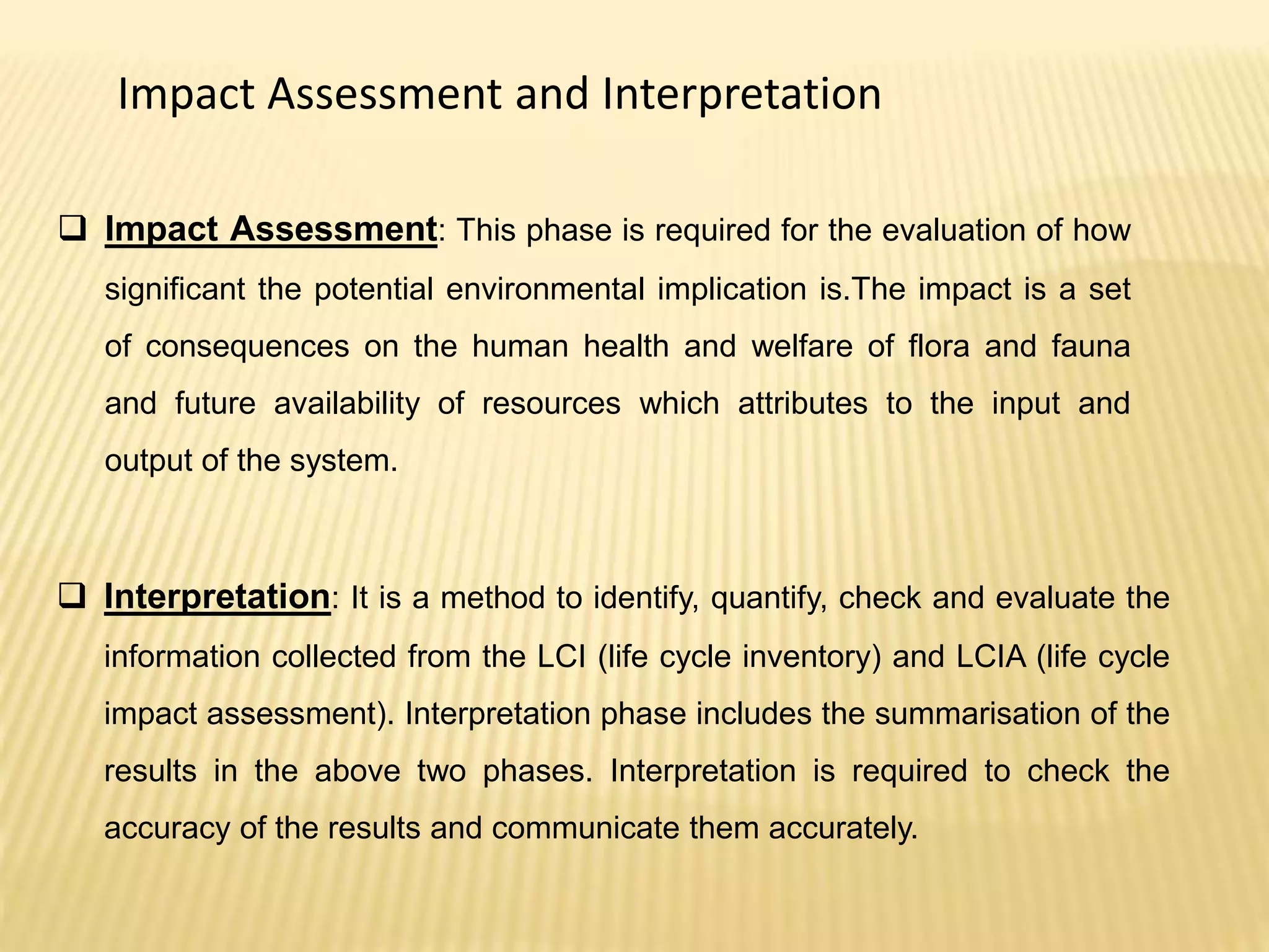 Life Cycle Assessment | PPTX