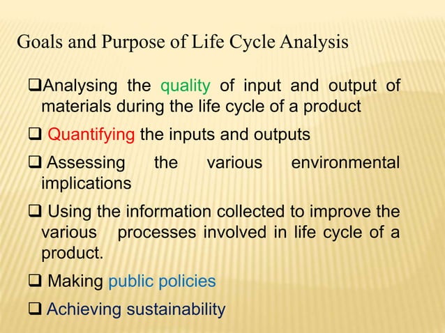 Life Cycle Assessment | PPTX