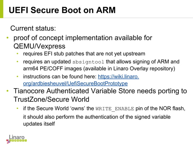 LCA14: LCA14-105: UEFI secure boot | PDF | Operating Systems | Computer Software and Applications