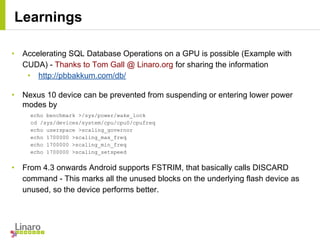 LCA14: LCA14-205: Optimizing SQLite for Android mobile | PPT