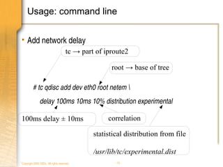Netem -emulating real networks in the lab | PDF