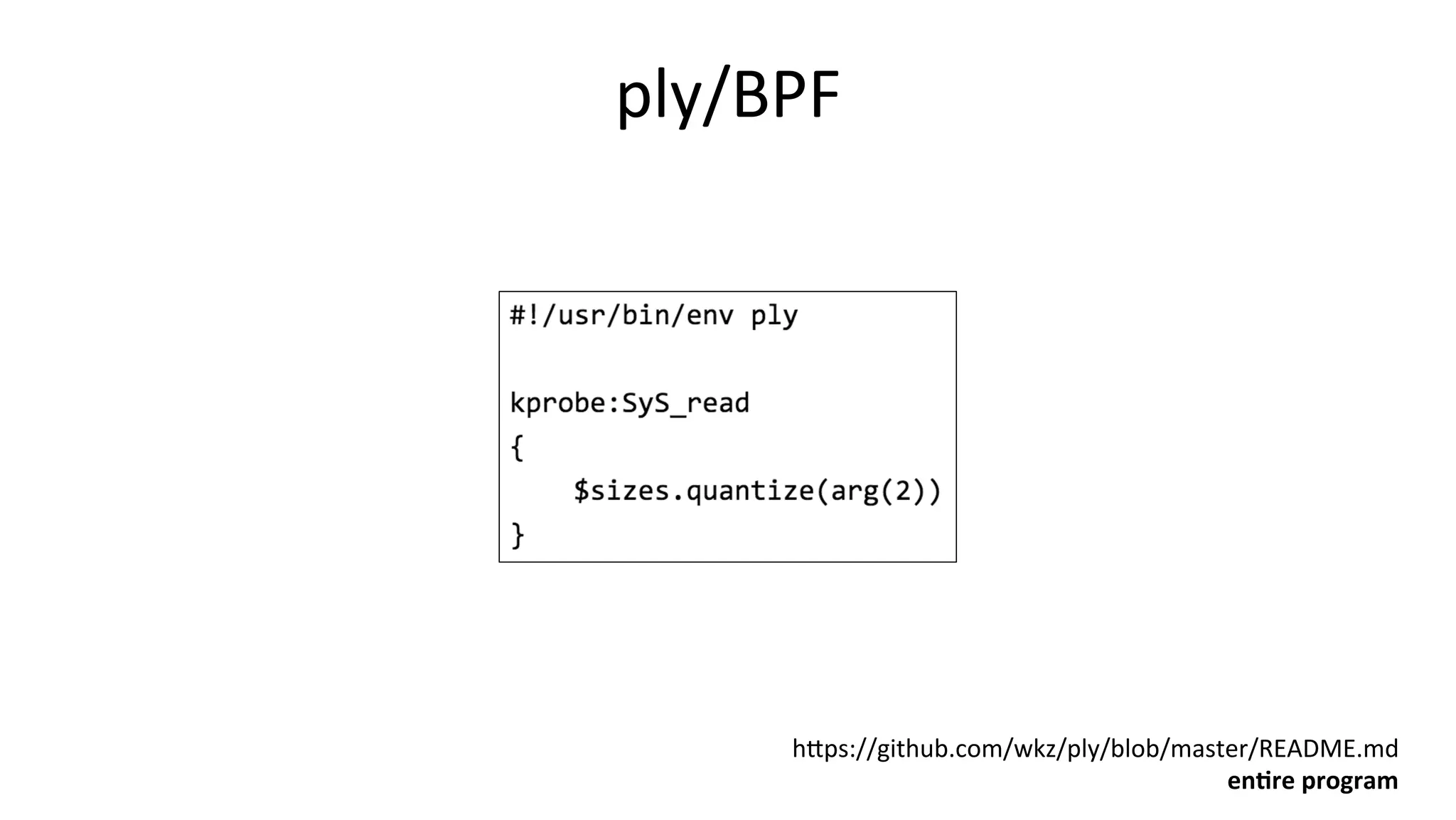 BPF: Tracing and more | PDF