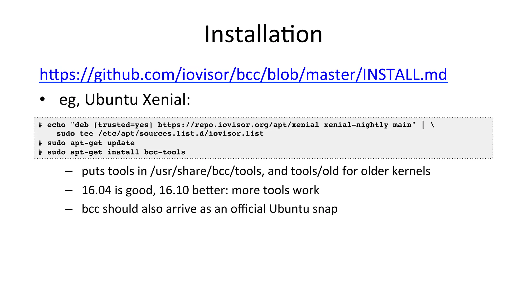 BPF: Tracing and more | PDF