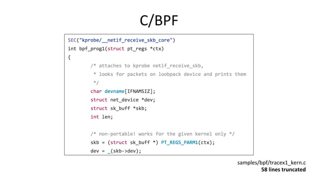 BPF: Tracing and more | PDF