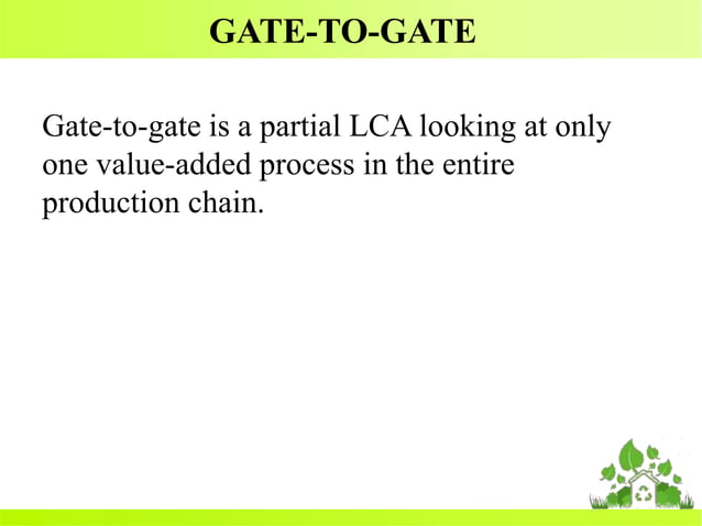 Lca approaches ppt | PPTX