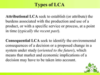 Lca approaches ppt | PPTX
