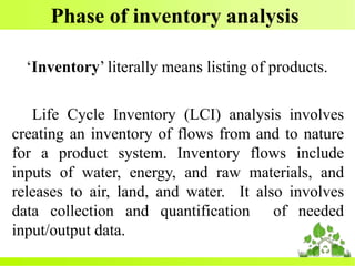 Lca approaches ppt | PPTX