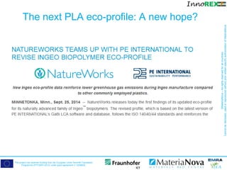 Greening the Life Cycle of Polylactide | PPTX