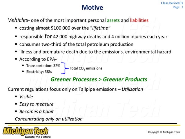 Life Cycle Analysis: HEV vs Conventional Vehicle | PPT
