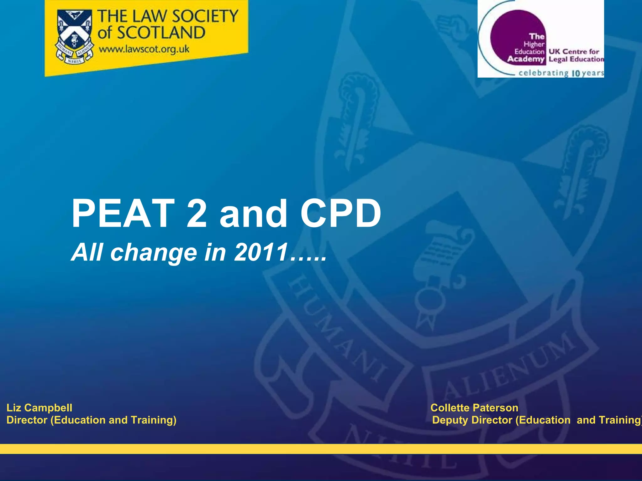 PEAT2 and CPD | PPT