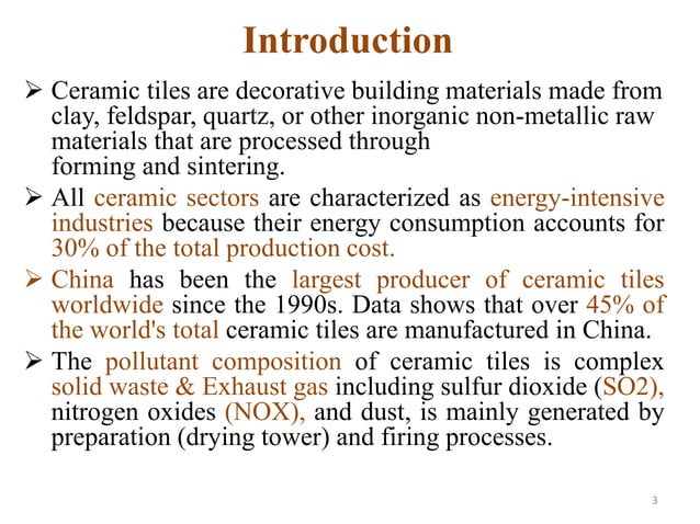 Life cycle assessment of ceramic tiles including various manufacturing processes and its impact ...