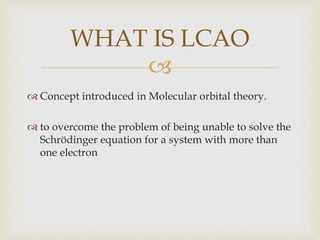 Lcao ppt | PPTX