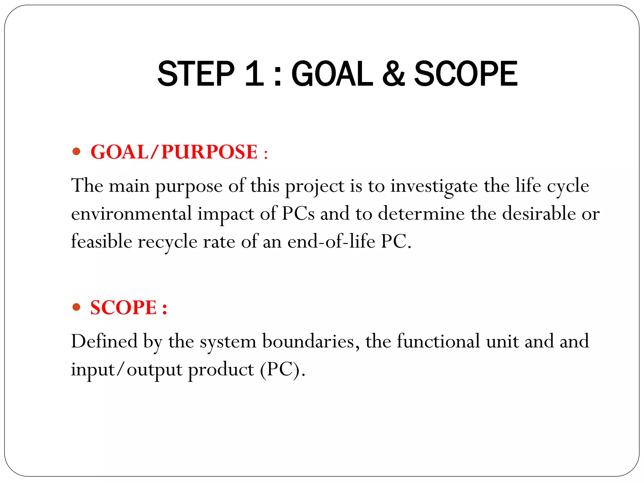 Life Cycle Assessment on Personal Computer | PDF