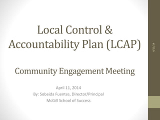 Local Control & Accountability Plan (LCAP) | PPT