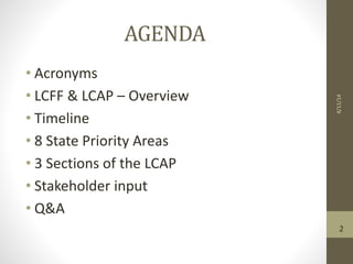 Local Control & Accountability Plan (LCAP) | PPT