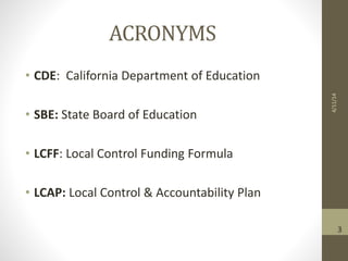 Local Control & Accountability Plan (LCAP) | PPT