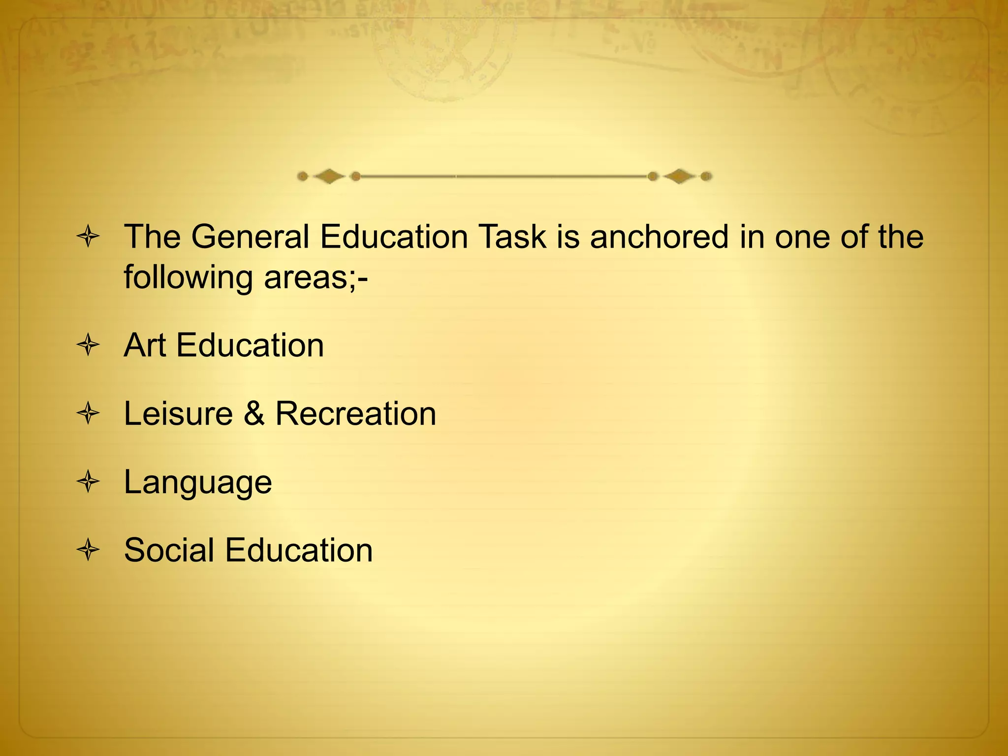 General Education Task | PDF