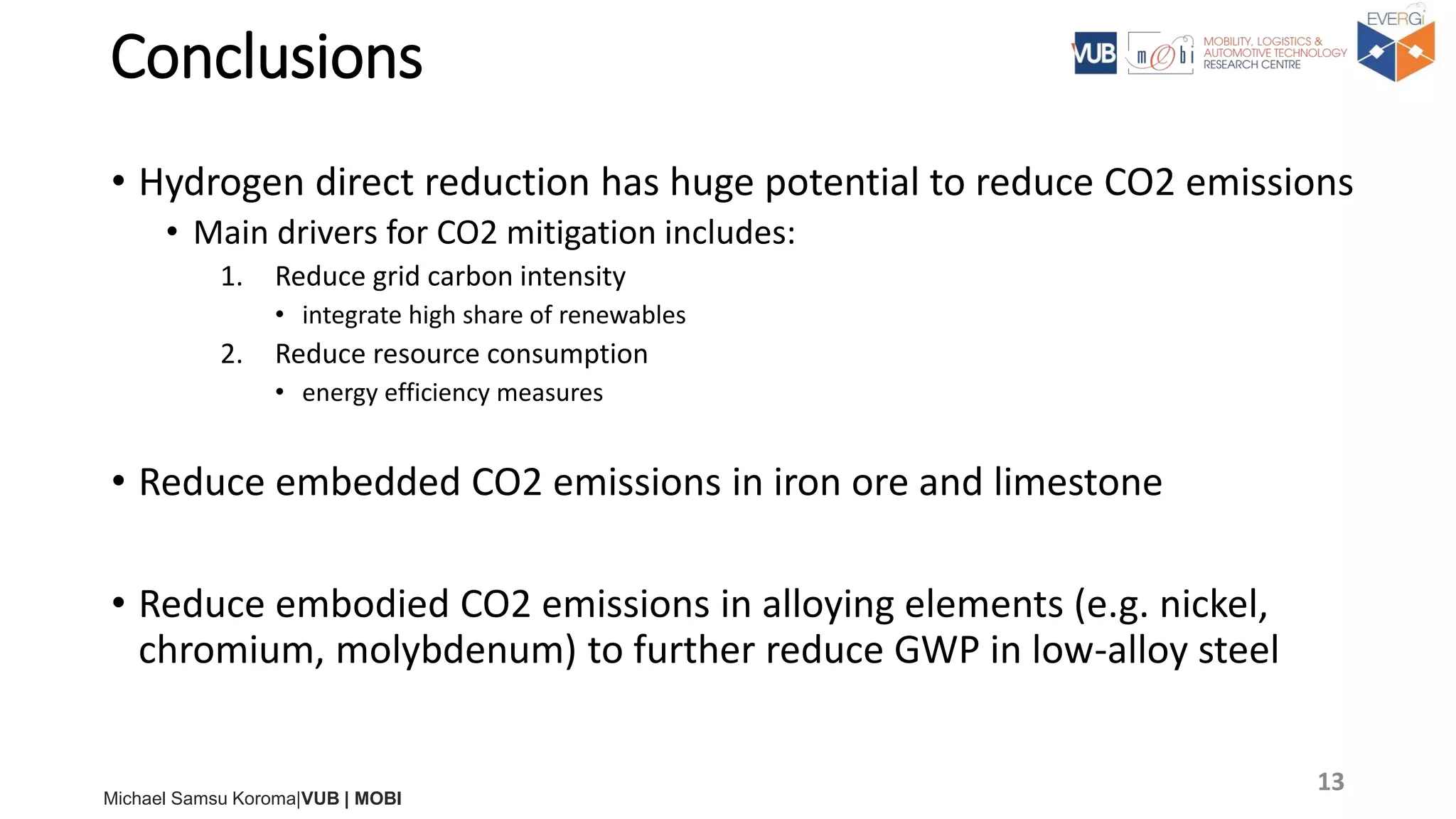 Comparative life cycle assessment of primary steel with hydrogen direct ...