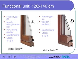 LCA building energy performance (frames) | PPT