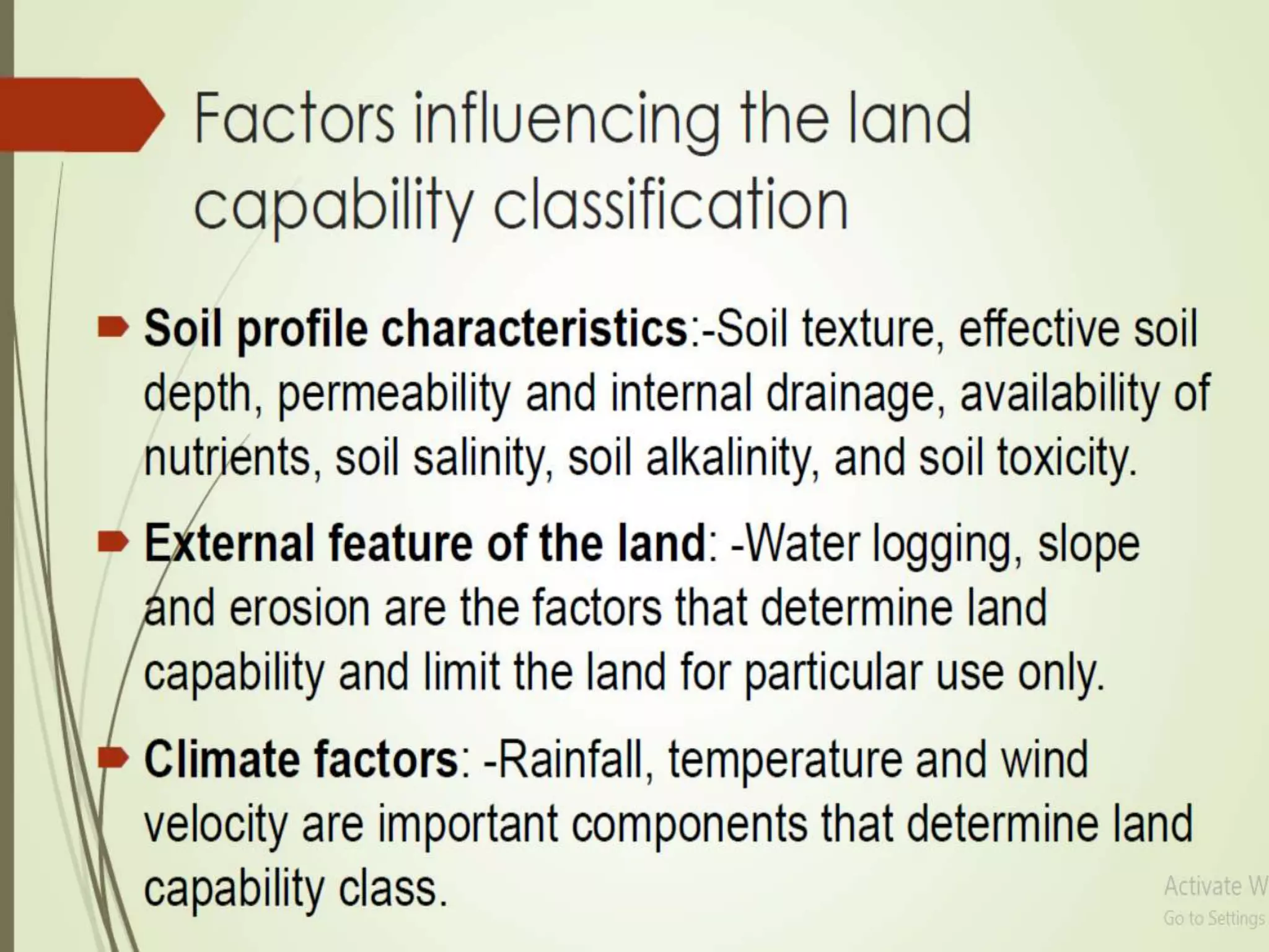 LAND CAPABILITY CLASSIFICATION | PPTX