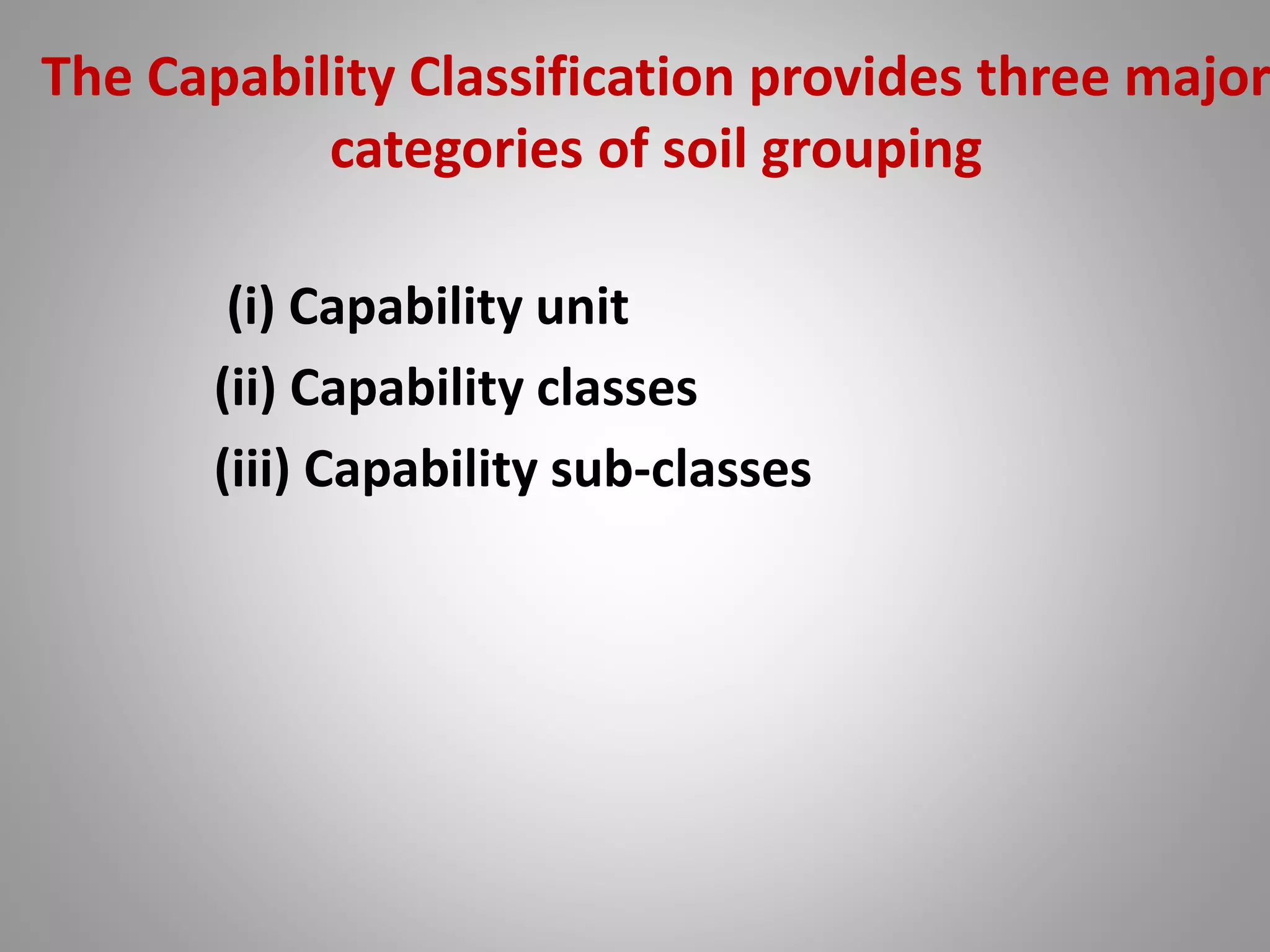 LAND CAPABILITY CLASSIFICATION | PPTX