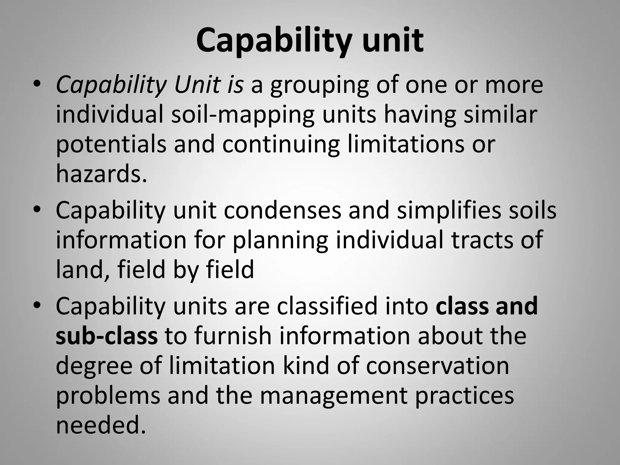 LAND CAPABILITY CLASSIFICATION | PPTX