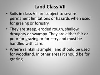 LAND CAPABILITY CLASSIFICATION | PPTX