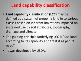LAND CAPABILITY CLASSIFICATION | PPTX