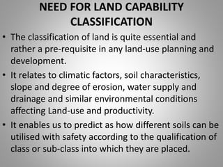 LAND CAPABILITY CLASSIFICATION | PPTX