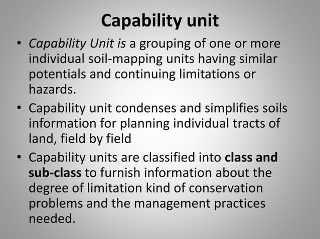 LAND CAPABILITY CLASSIFICATION | PPTX