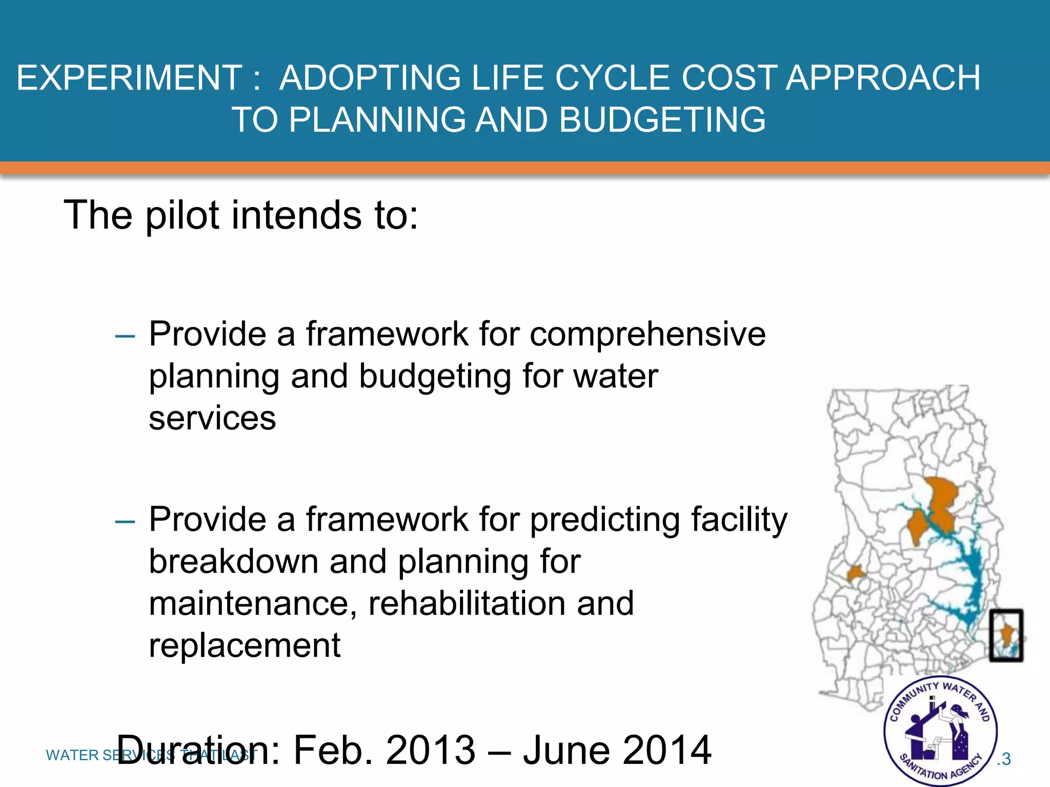 Life Cycle Cost Approach to planning and budgeting, Ghana | PPTX